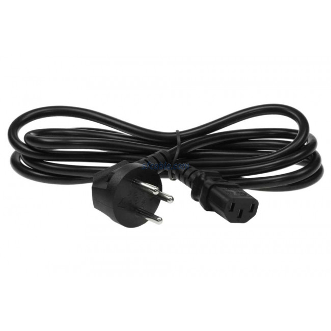Power Cord (Isreal): 6ft 3-pin Plug to C13 - Uvitron